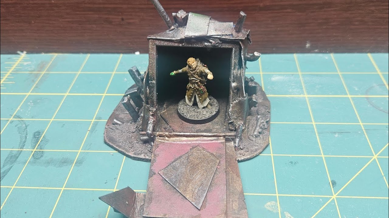 Making a Futuristic Trap Door Junkpile for your TTRPG - YouTube