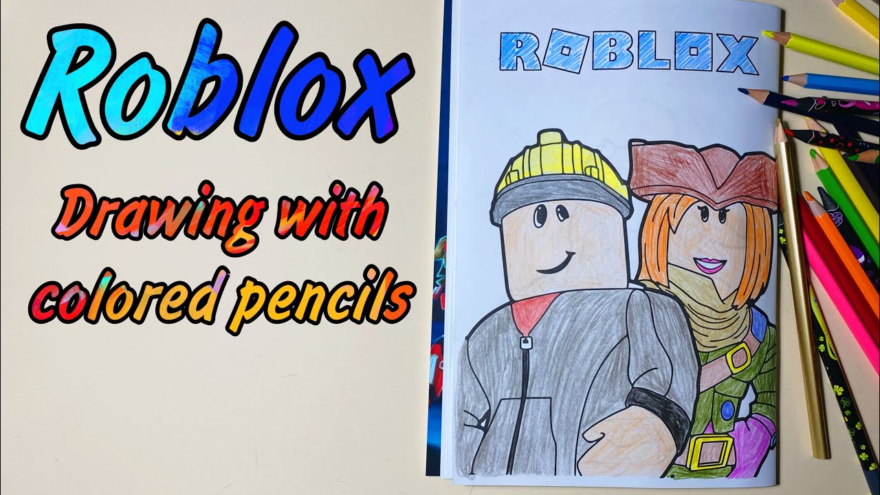 Drawing with colored pencils Roblox #howtodraw #drawing #coloring # ...