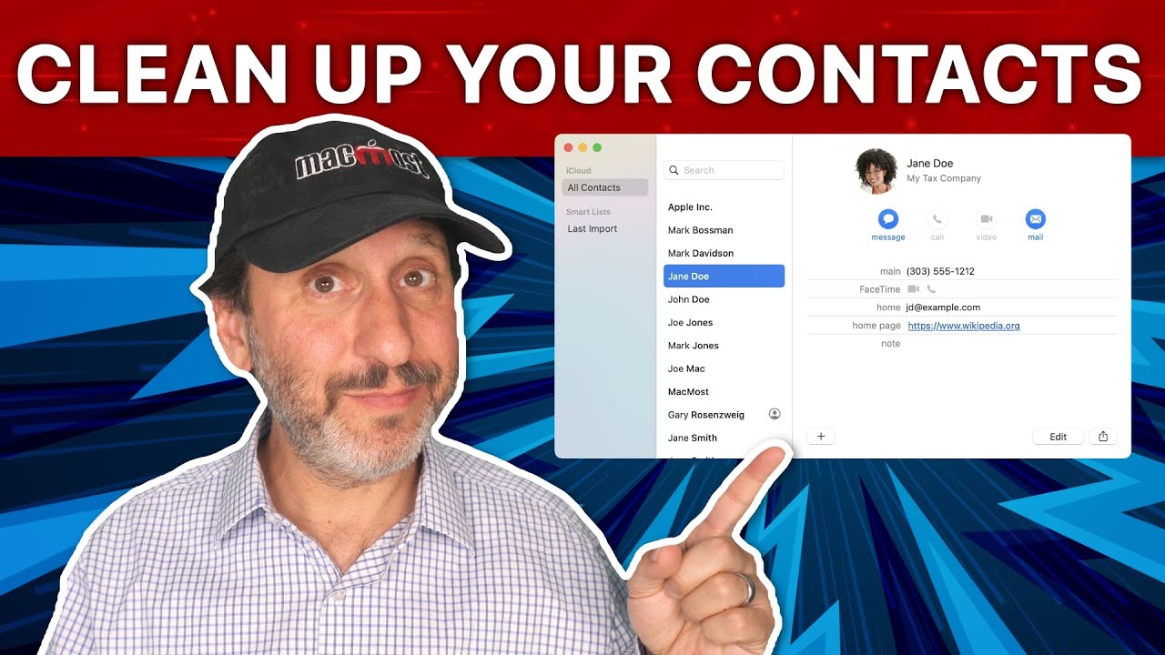 Clean Up Your Contacts App - YouTube