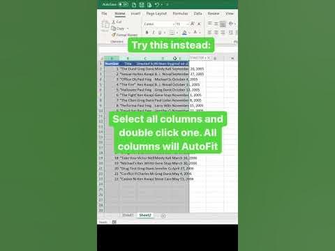 Trick 63 Autofit Multiple Columns in One Click - Excel Tricks. #shorts - YouTube