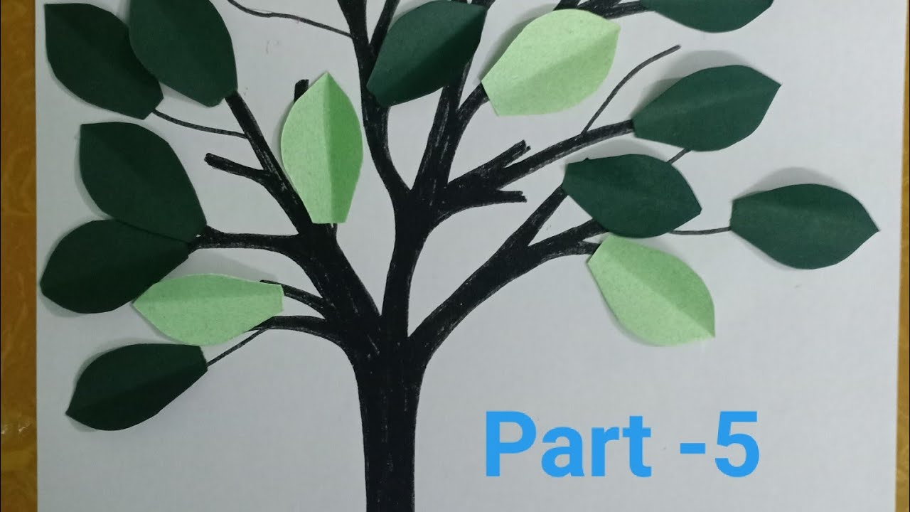 Easy tree making for kids|5 minutes craft for kids - YouTube