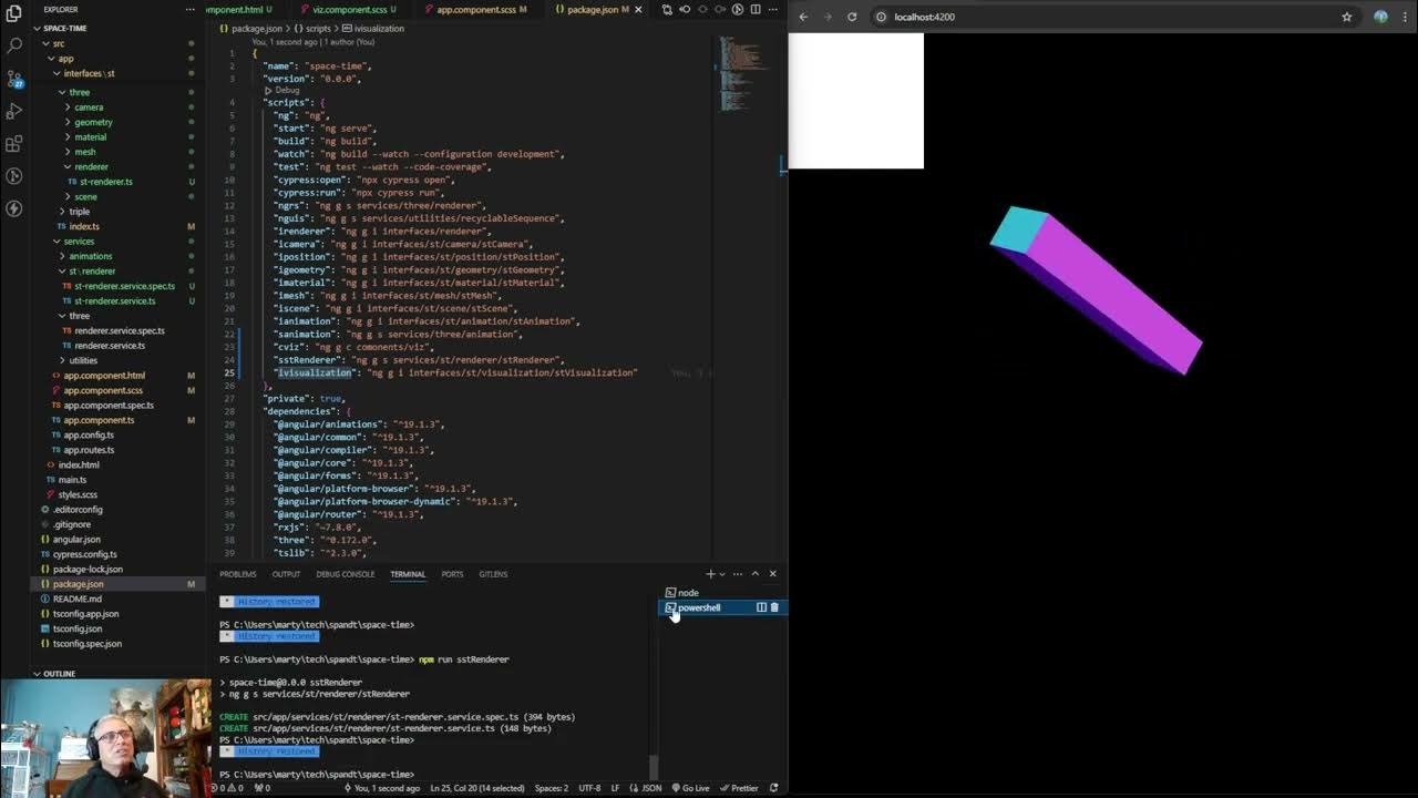 029 - ThreeJS and Angular Space And Time Application: Visualization Interface - YouTube
