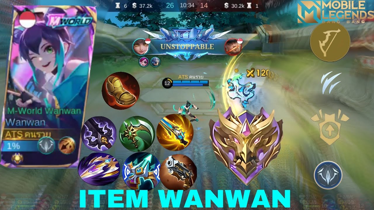 New Build Item Wanwan Pakai Malefic Gun + War Cry???? - YouTube