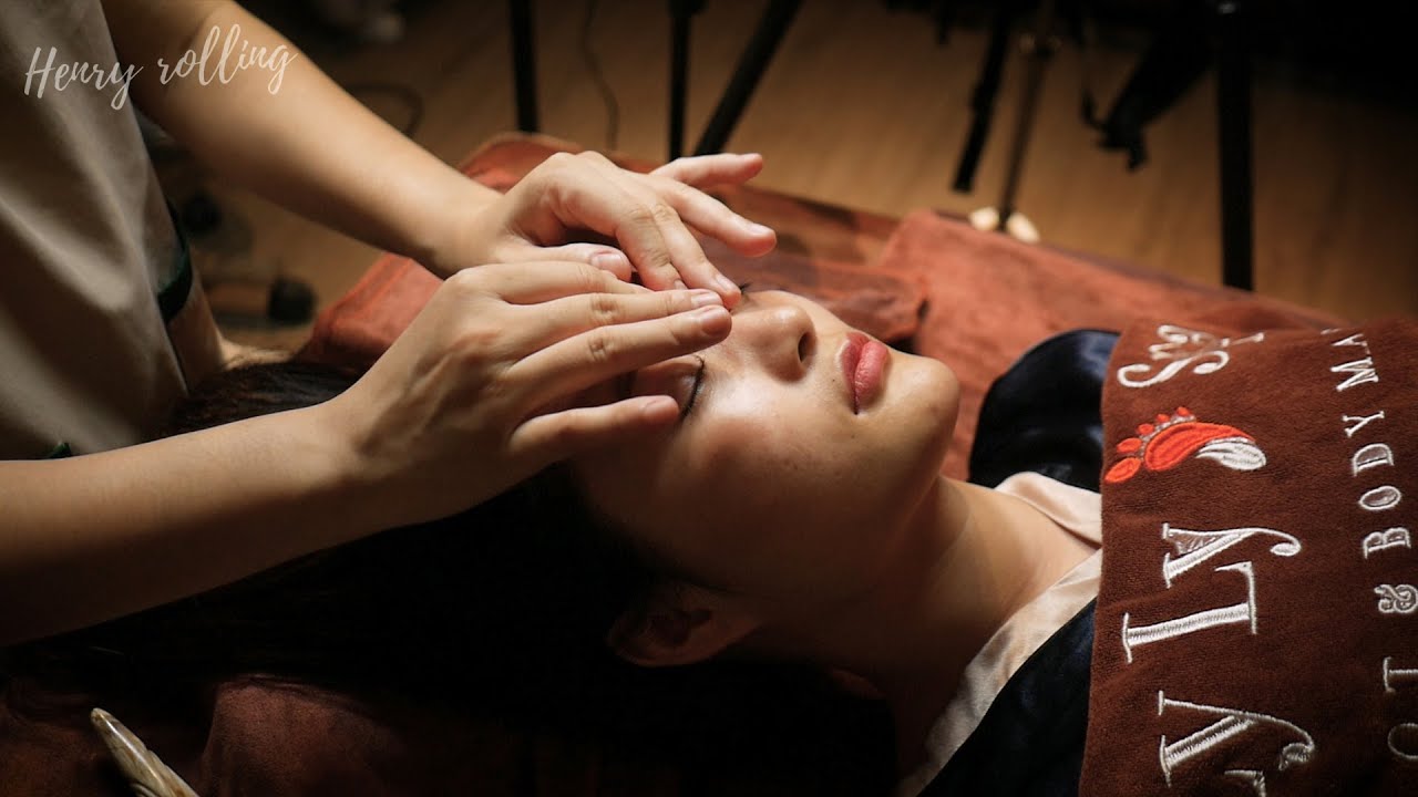Sleep Easily with Asmr Head & Facial Massage at Ly Ly Spa - YouTube