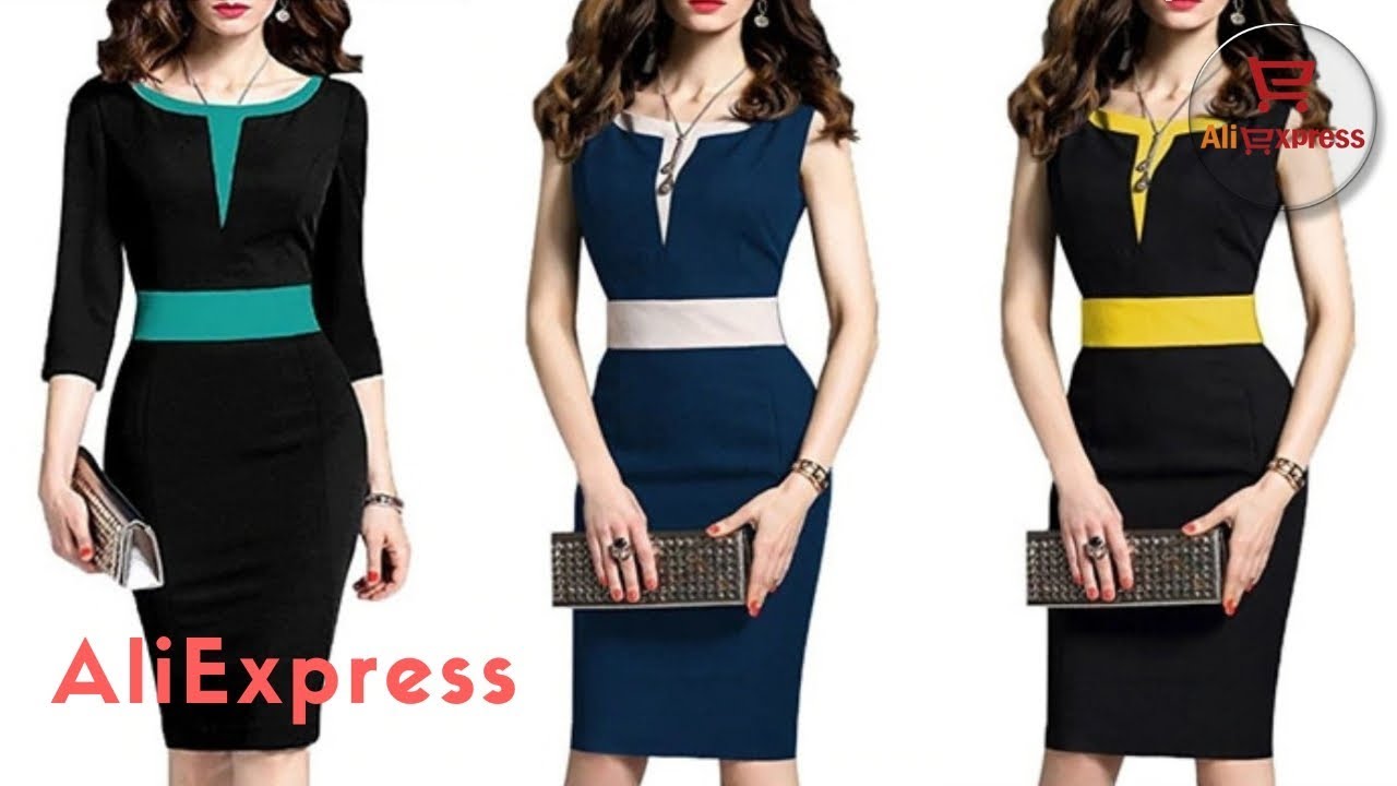 Dress From AliExpress. 2019 office lady black work clothes summer ...