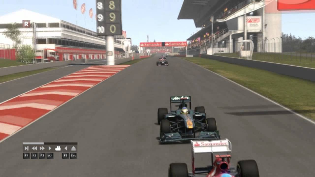 F1 2011 pc game - replay - YouTube