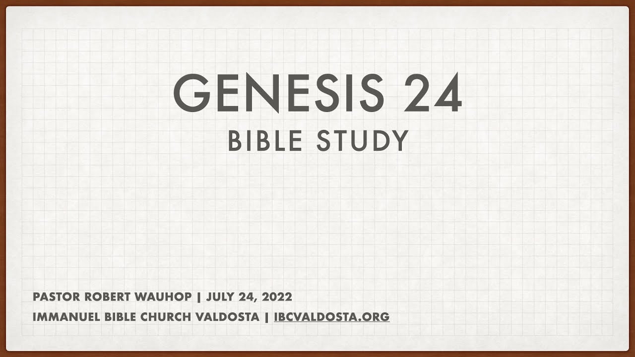 Genesis 24 - YouTube