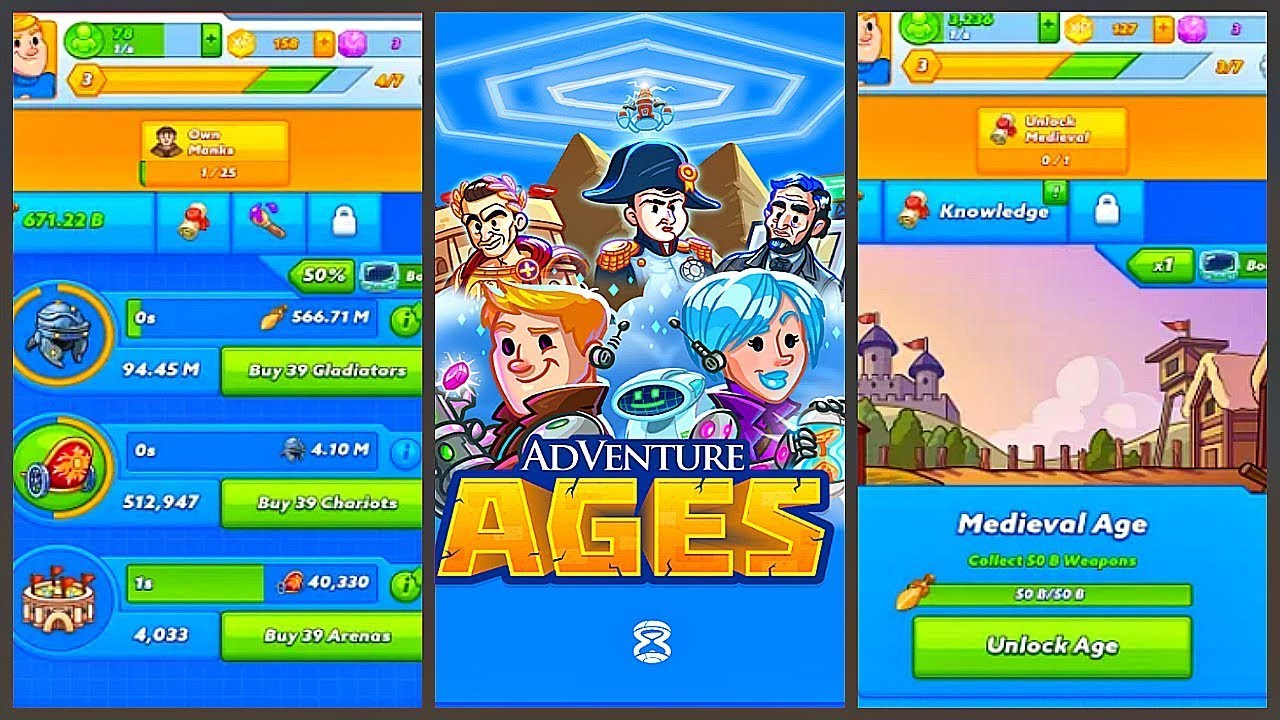 AdVenture Ages Idle Clicker HACK 🤤 How to get HACK Unlimited Gems Free ...