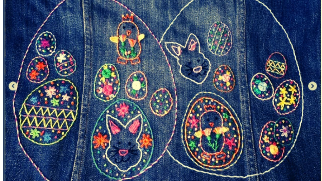 HAND EMBROIDERY - EASTER 2019 - DECORATING THE EASTER EGGS PT 3 - YouTube