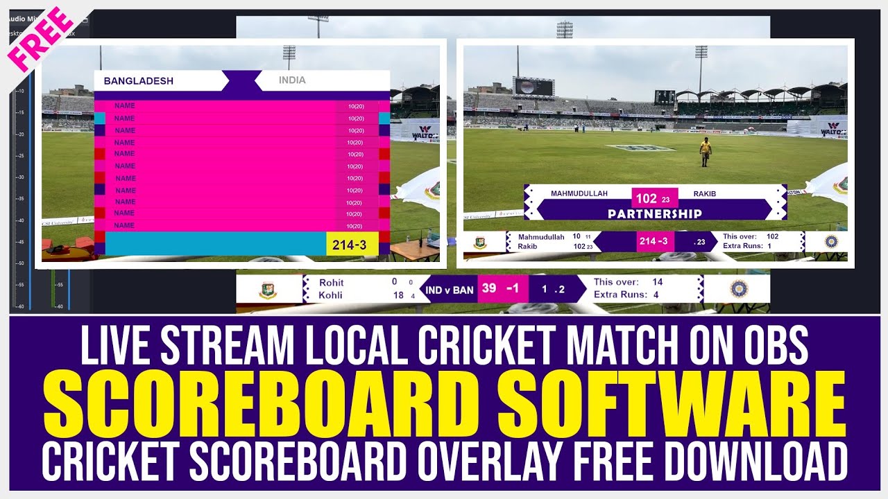 File Missing Issue Fixed Cricket Scoreboard Overlay Software Youtube