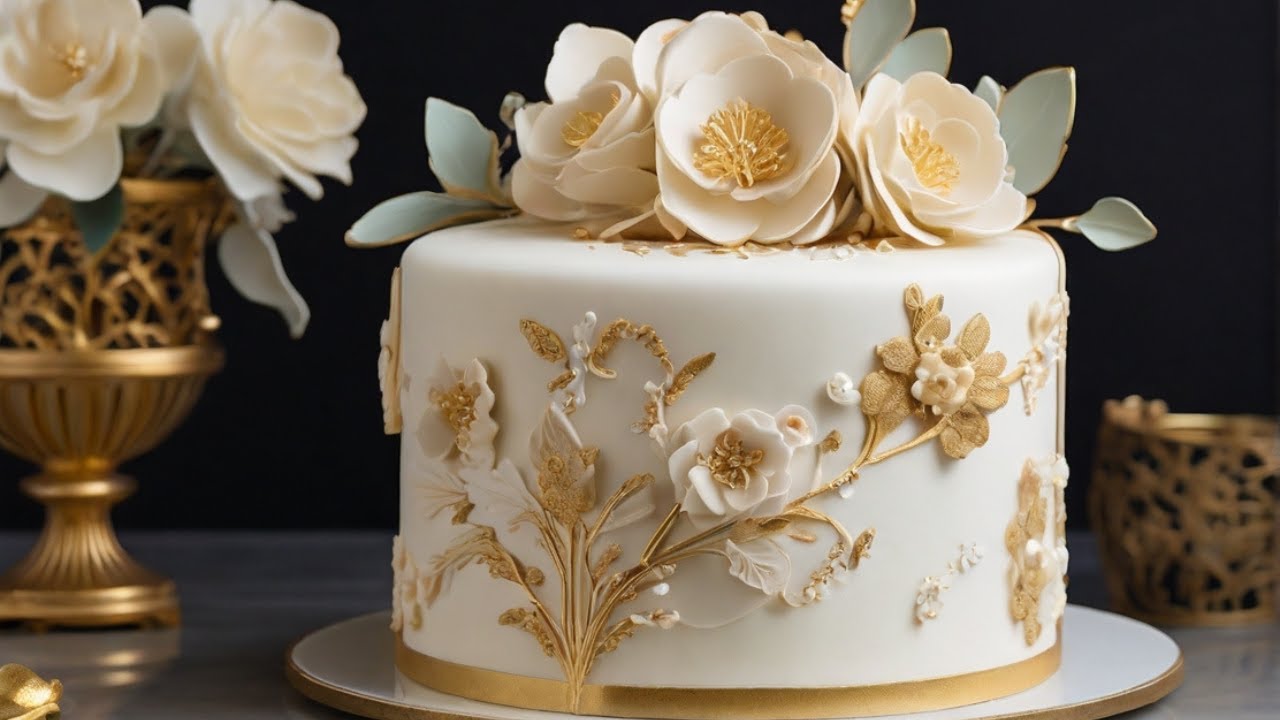 Opulent Elegance: White Opera Cake Delight - YouTube