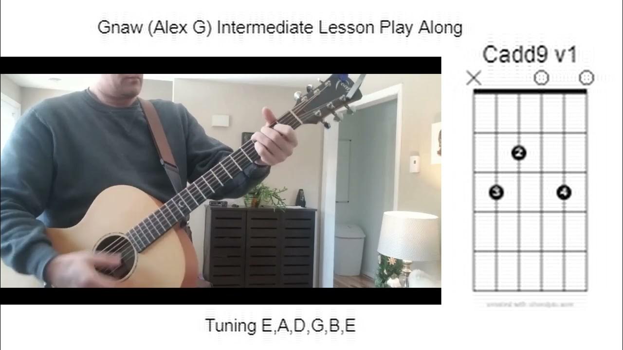 The Hack Musician - Gnaw (ALEX G) beginner version Play Along - YouTube