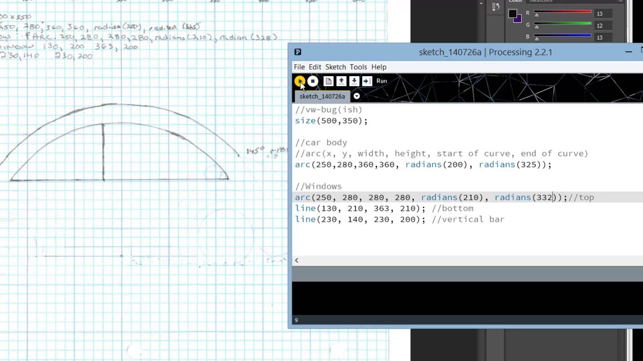 Applied logic - drawing with curves part 2 - YouTube