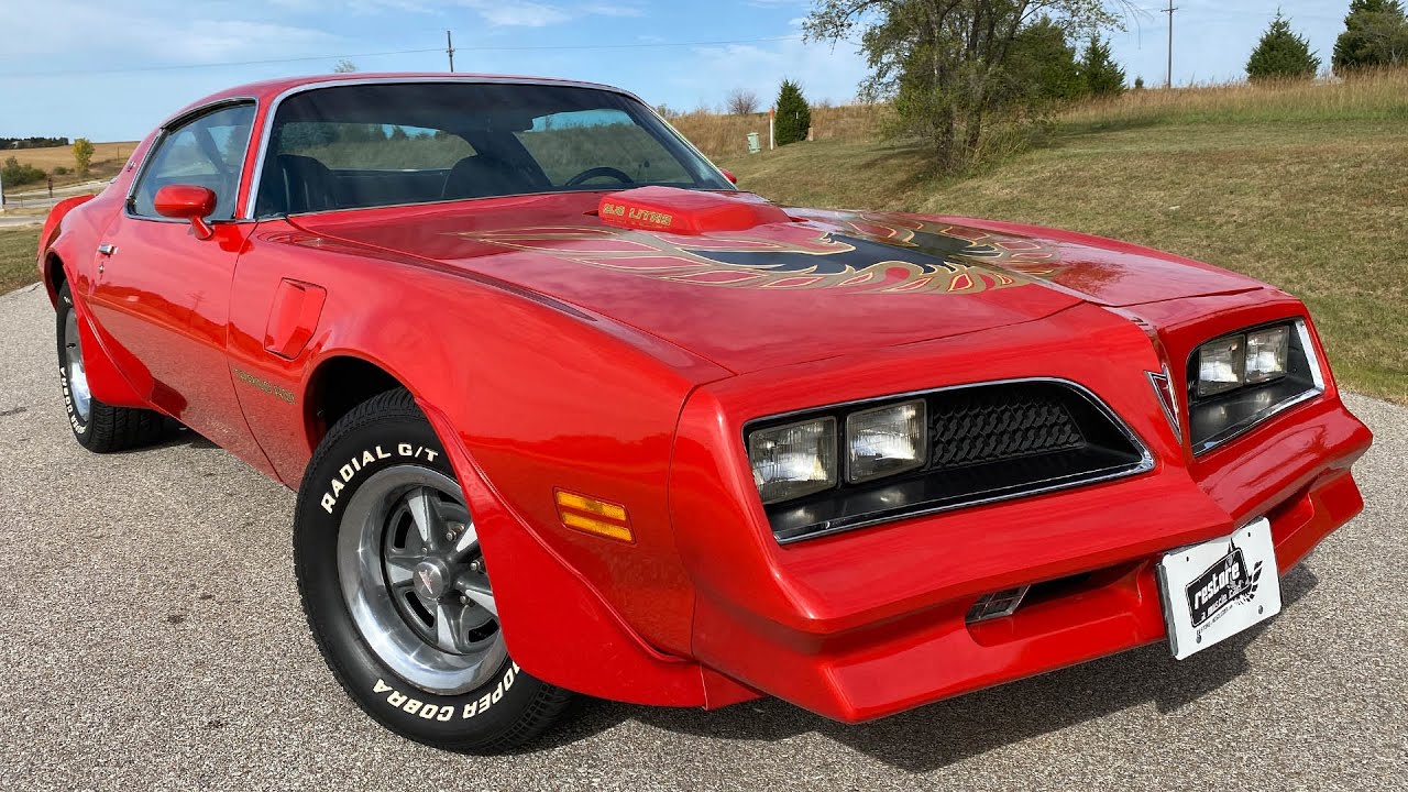 1978 Pontiac Trans Am 6.6 Litre V8, Automatic Stock #1650 - YouTube