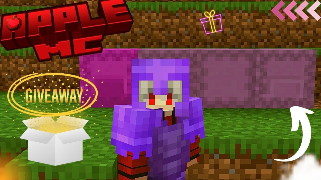 Apple Mc | Giveaway apple mc in Minecraft || Apple Mc Lifesteal Smp | Apple Mc Server - YouTube