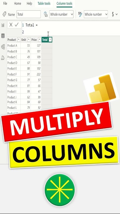 Power BI - Multiply 2 Columns #Shorts #powerbi - YouTube