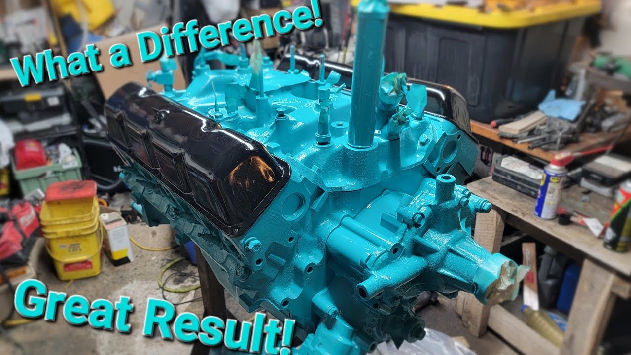 Prepping For Paint On The Gremlin Engine Rebuild. AMC V8 360ci 5.9L ...