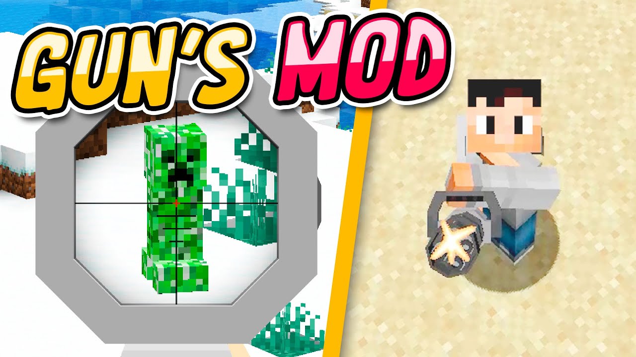 Mod de ARMAS para MINECRAFT ⚡ MrCrayfish Guns mod - YouTube