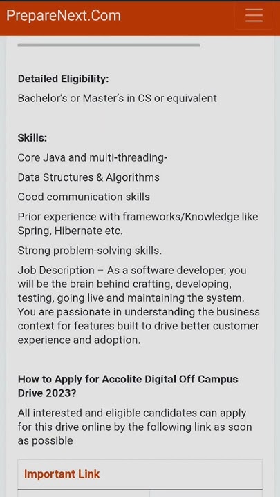 Software Developer(Java Developer) | Accolite Digital Off Campus Drive 2023: - YouTube