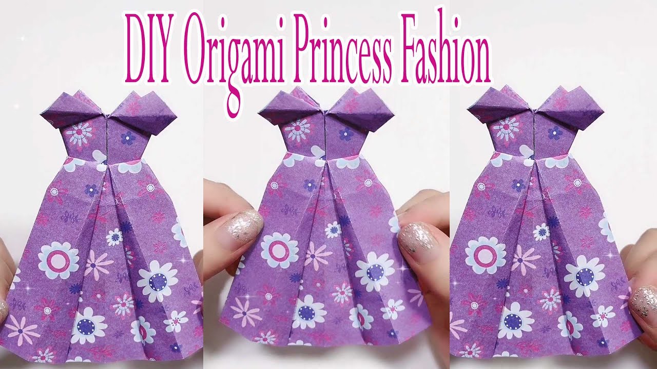 Step by Step Tutorial: Making Princess Clothes with Origami Paper 👗🎀 ...