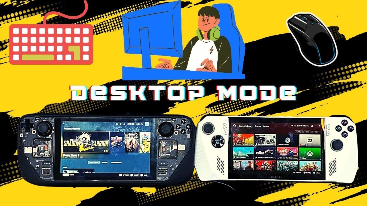 ROG Ally & Steam Deck In Desktop Mode | تجربه اداء مختلفه - YouTube