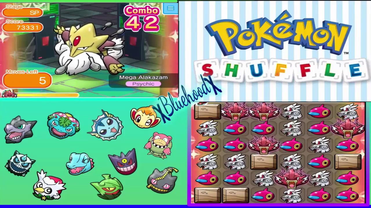 POKEMON SHUFFLE / MEGA ALAKAZAM COMPETITIVE STAGE (TOP 652) / BEST TEAM ...