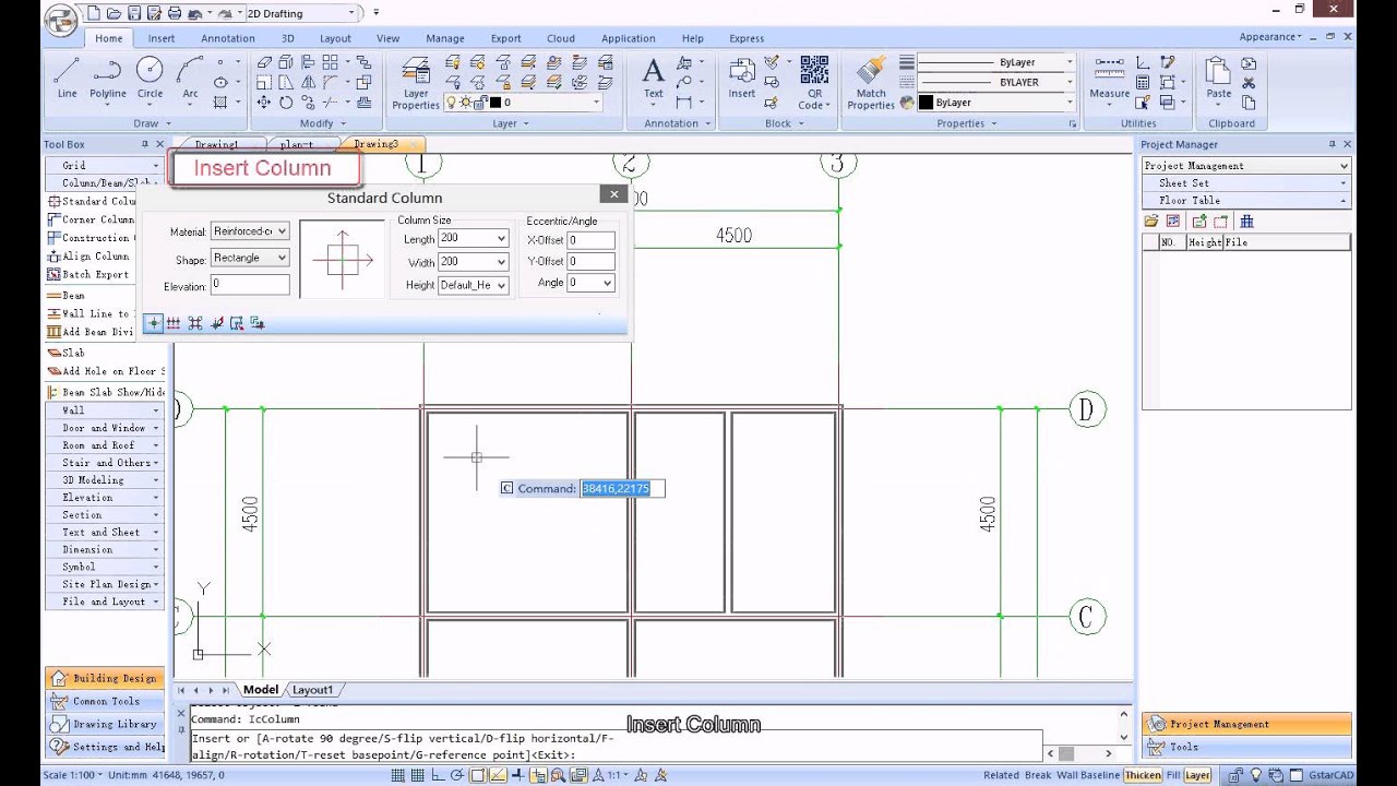 Architectural Design Tutorial - Draw Columns - YouTube