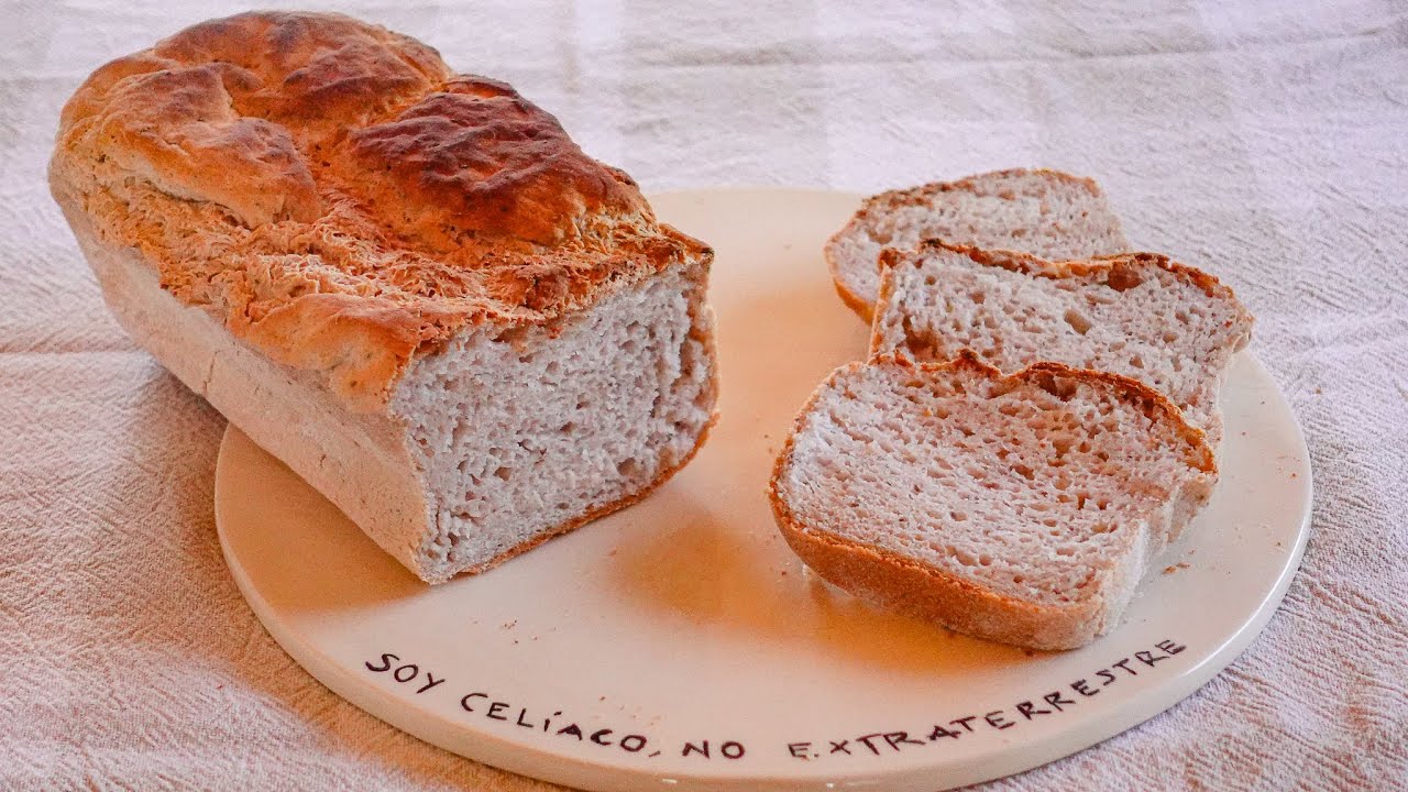 🟩 Fácil PAN de molde SIN huevos ni leche [100% sin gluten sin TACC ...