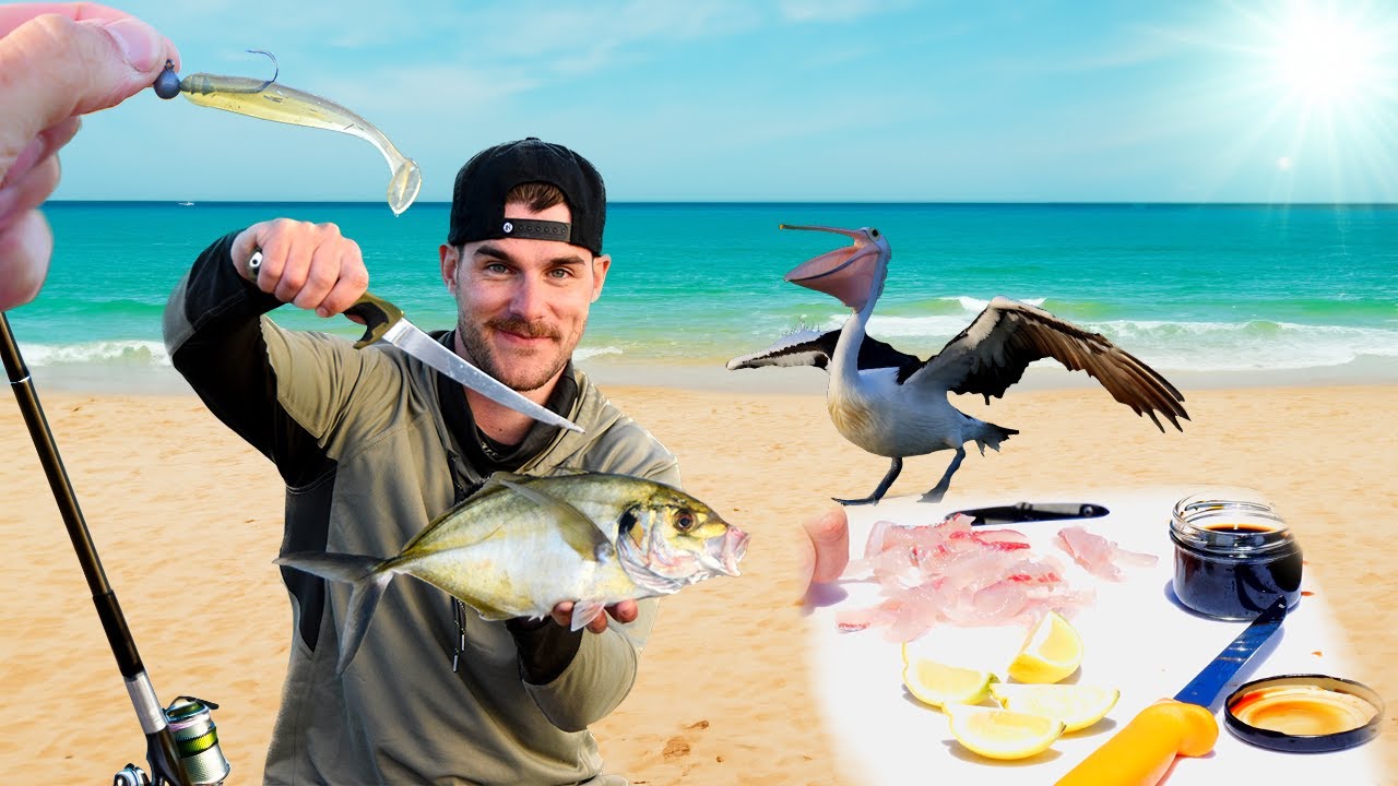 FISHING for my own LUNCH Challenge! LURES only! - YouTube