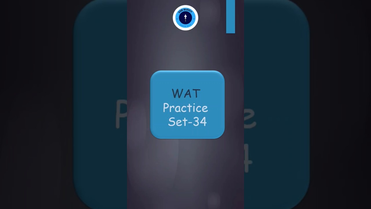 WAT Practice Set -34 | SSB Interview | SSB BUDDY | #ssb #nda #cds # ...