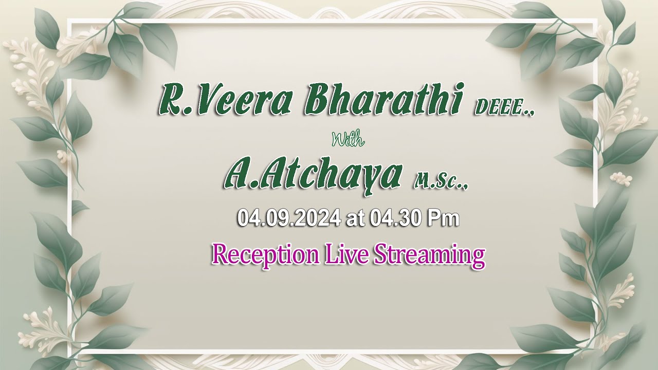 Veera Bharathi With Atchaya - YouTube