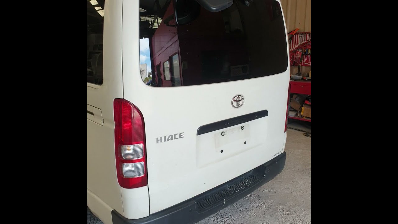 2010 Toyota Hiace Battery location. - YouTube