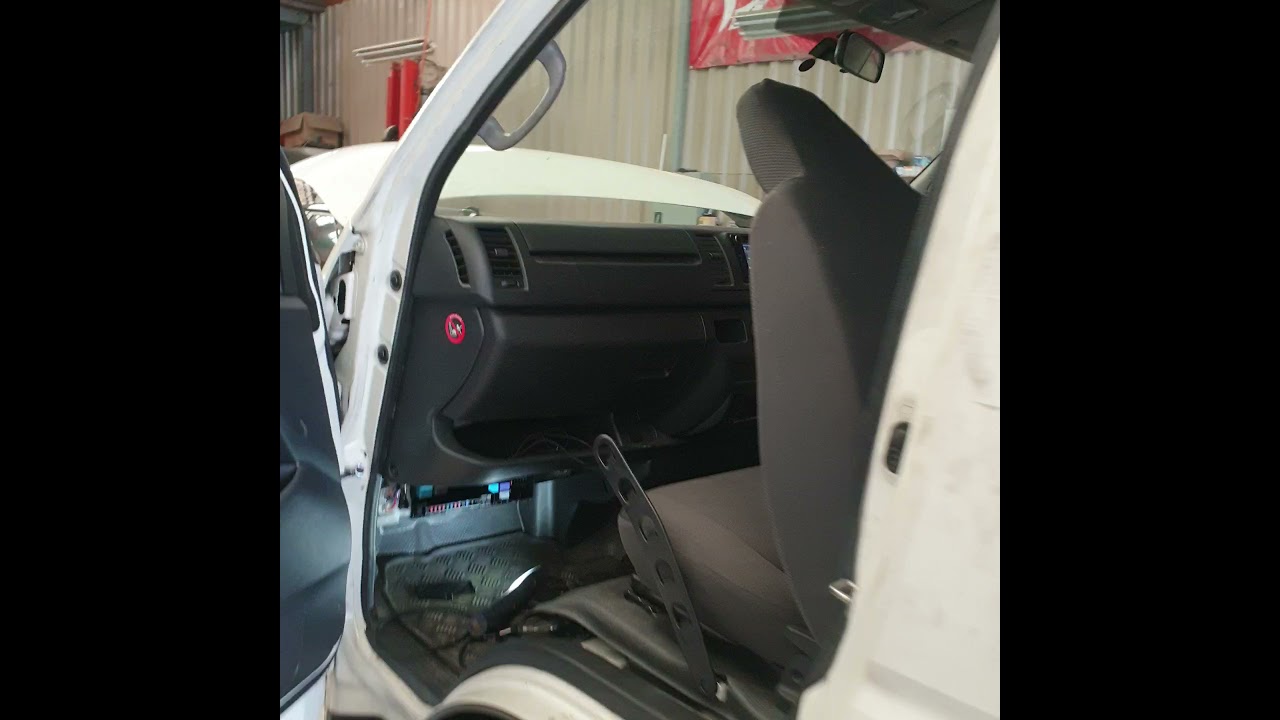 2010 Toyota Hiace Battery location. - YouTube