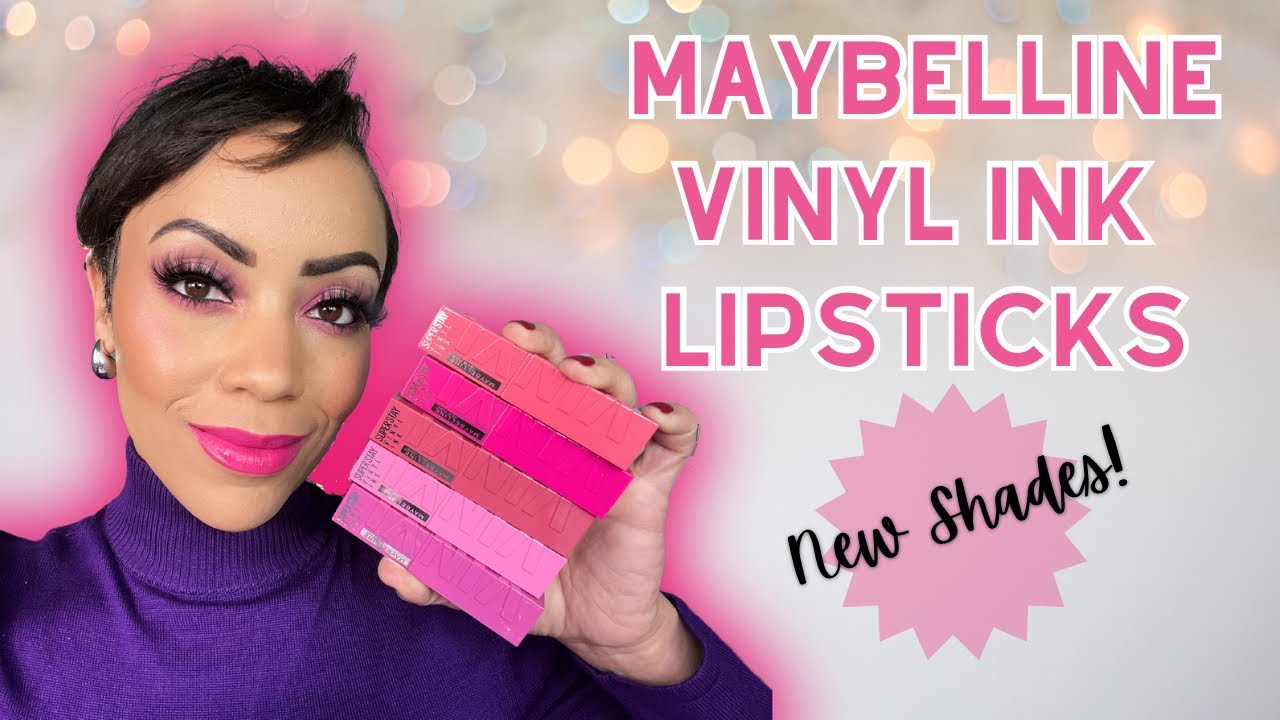 Maybelline Superstay Vinyl Ink Lipsticks NEW Shades! | Swatches and Try ...