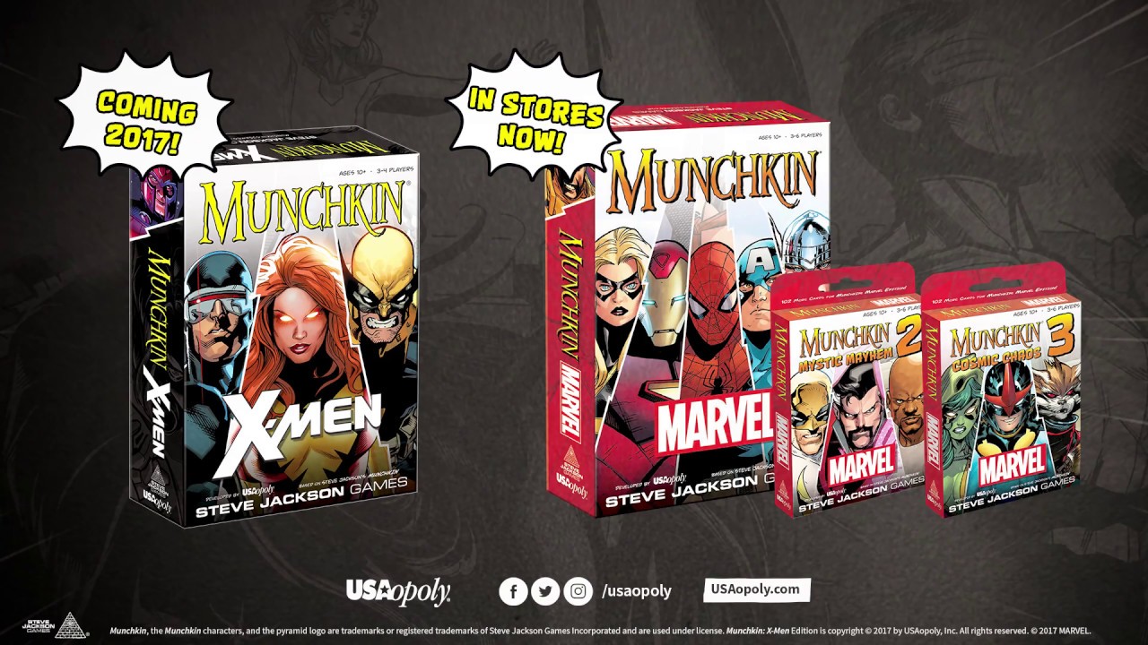 Sneak Peek Munchkin X-Men by USAopoly - YouTube