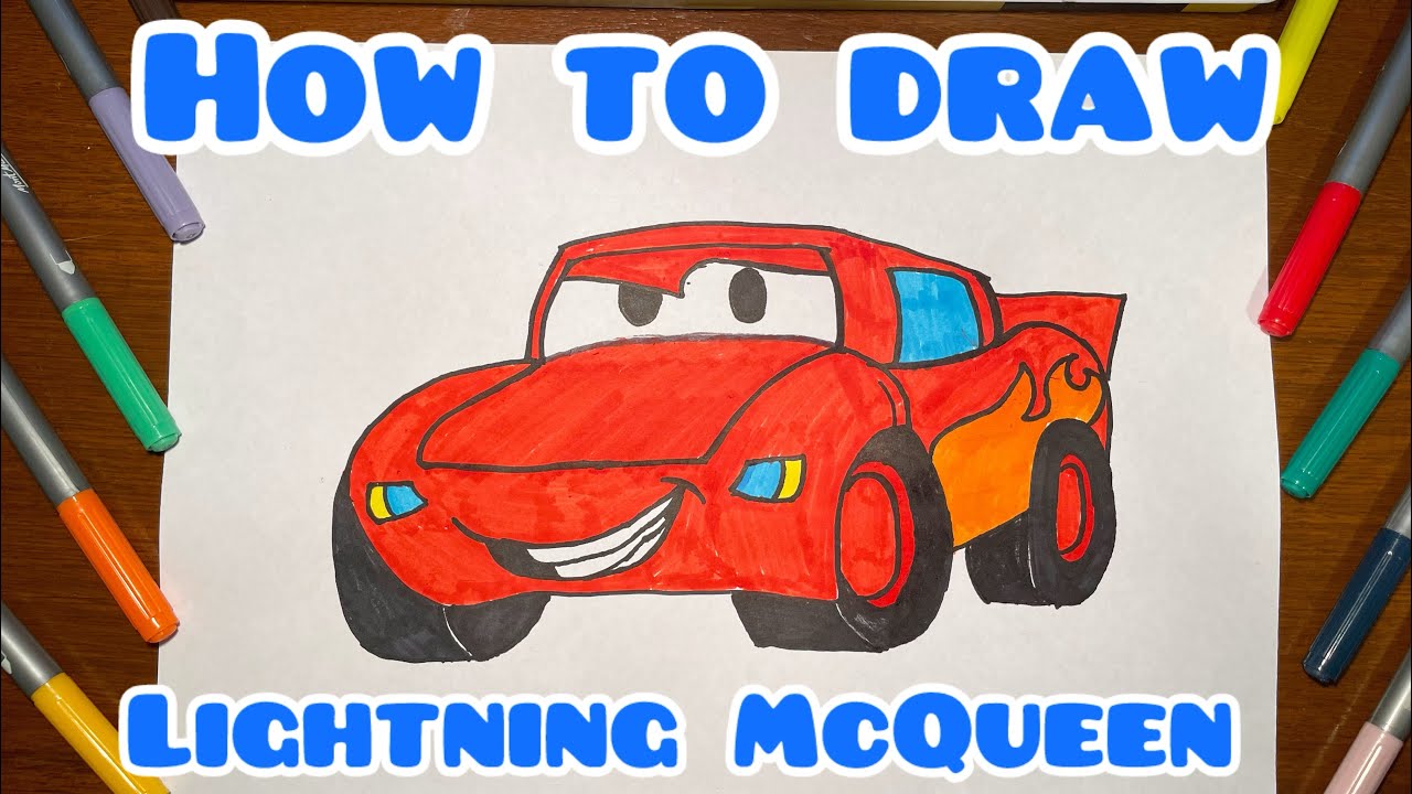 How To Draw Lightning Mcqueen Step By Step Drawing Tutorials