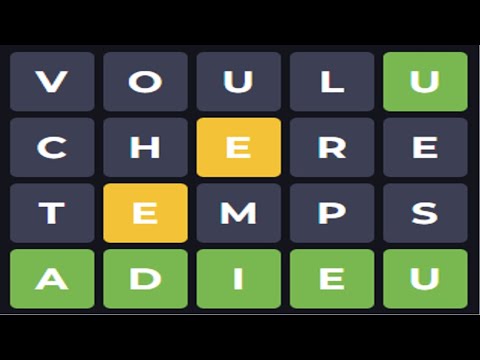 Art Plays Wordle Better In French - YouTube