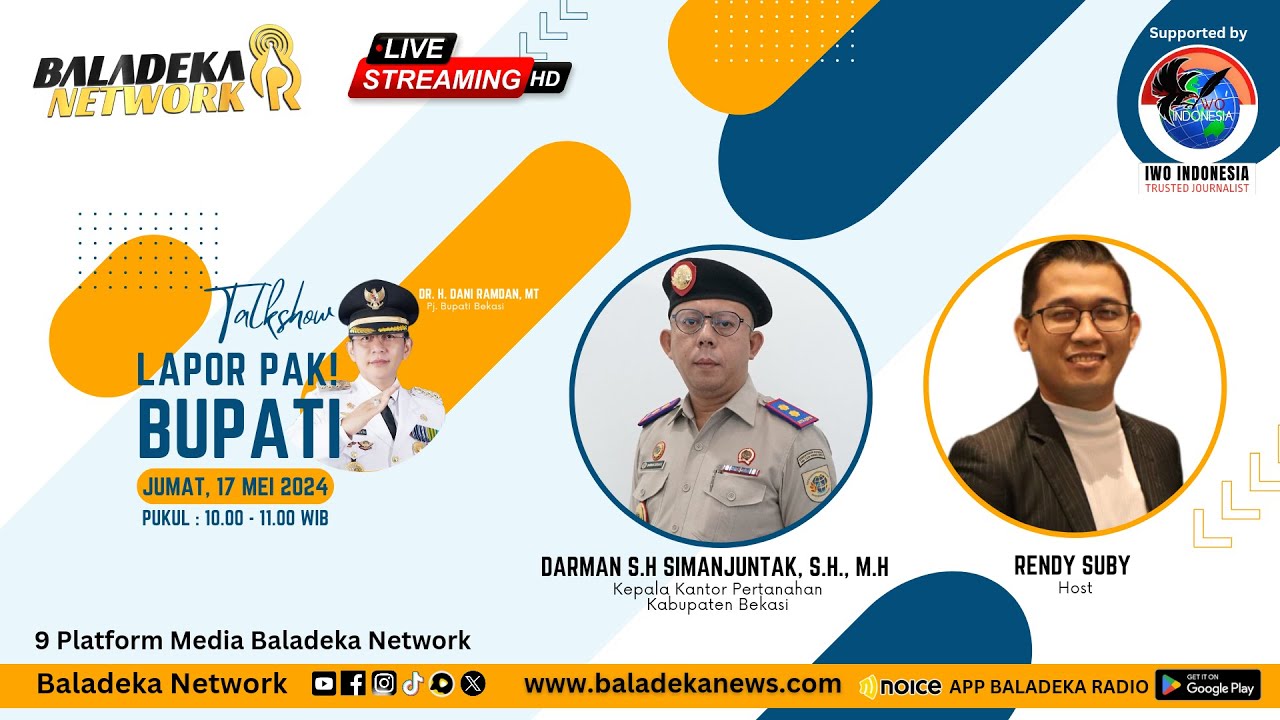 🔴🔵 Talk Show Bersama : Bpk. DARMAN S.H SIMANJUNTAK, S.H., M.H (Kepala ...