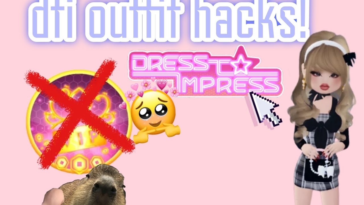 (FIRST DRESS TO IMPRESS VIDEO) DTI OUTFIT HACKS! 😊🩷 - YouTube