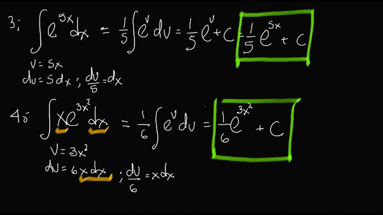 Integrales de f exponenciales 2 - YouTube