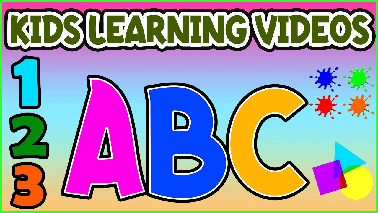 Learning Videos For Kids | ABC And 123 Learning Videos | Preschool ...
