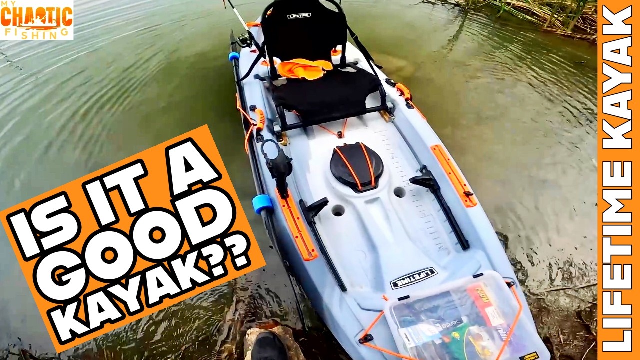 First kayak - Lifetime Tamarack Pro - Real fishing & testing - YouTube