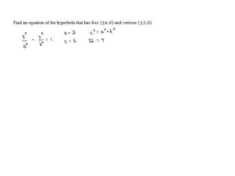 More Hyperbolas - Problem 5 - YouTube