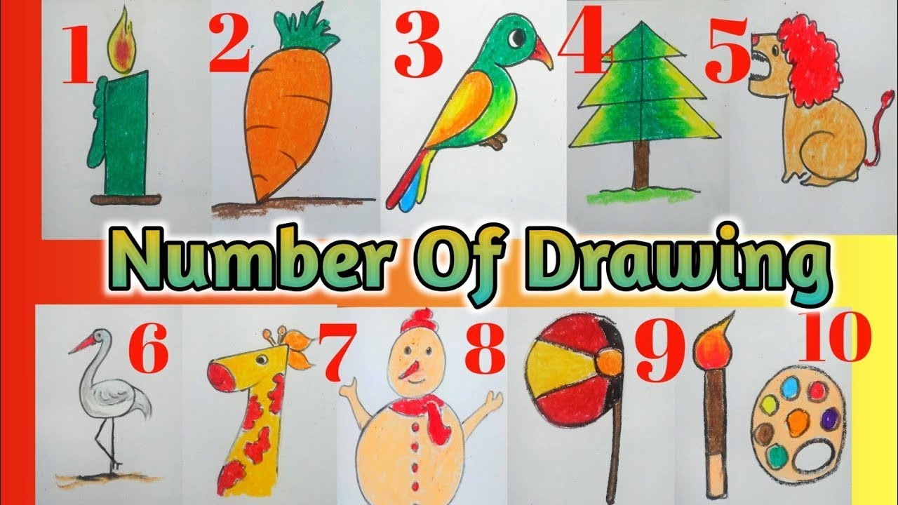 #Number of drawing/ How to draw anything from numbers/How to Draw using ...