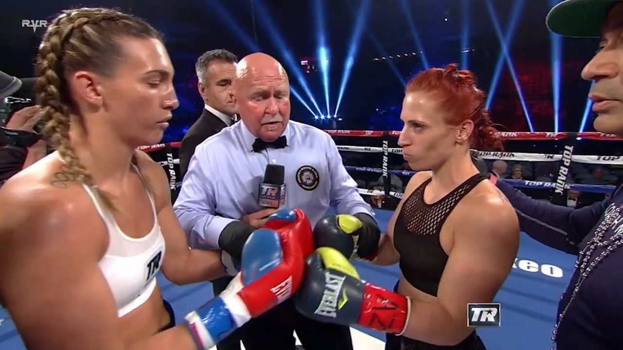 Mikaela Mayer stops Allison Martinez in round 3 - YouTube