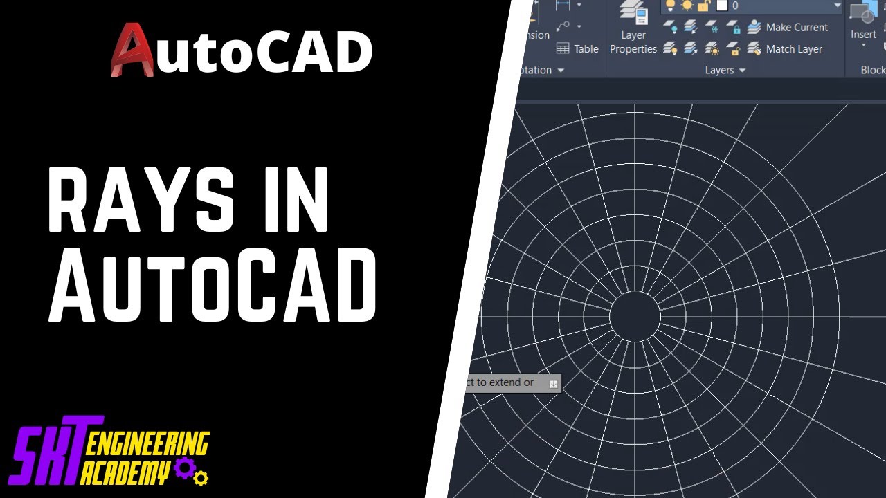 How to draw Rays in AutoCAD | Lecture 5 | AutoCAD Complete Course ...