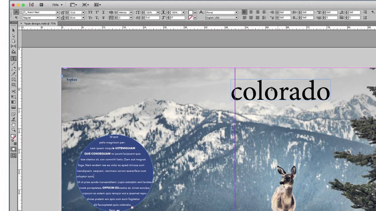 Character Formatting in Indesign - YouTube