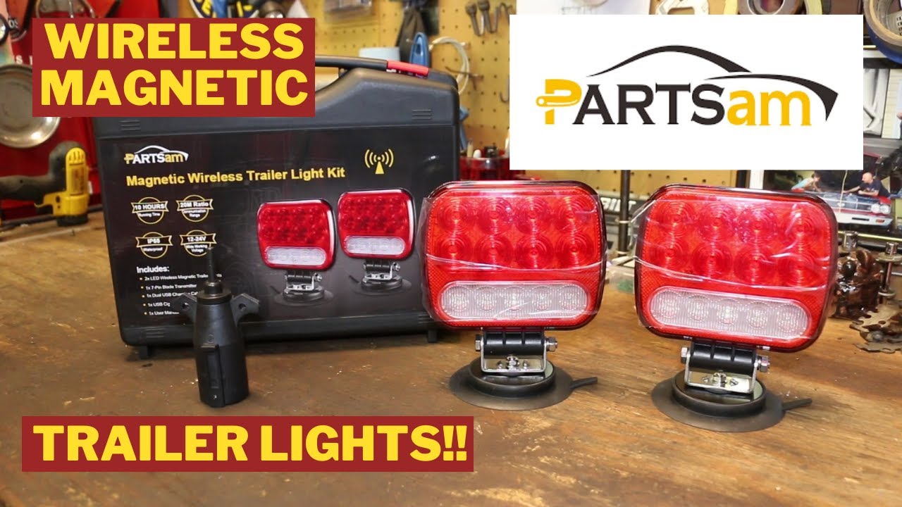 Parts AM Magnetic Wireless Trailer Lights - YouTube