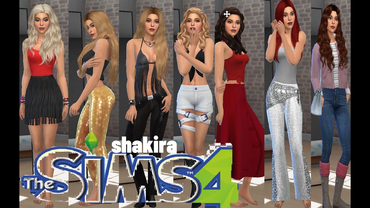 shakira sims 4,. - YouTube