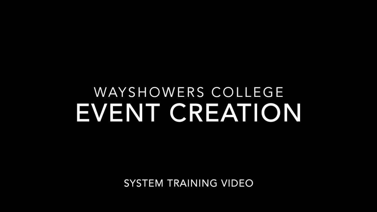 WC Event Creation - YouTube